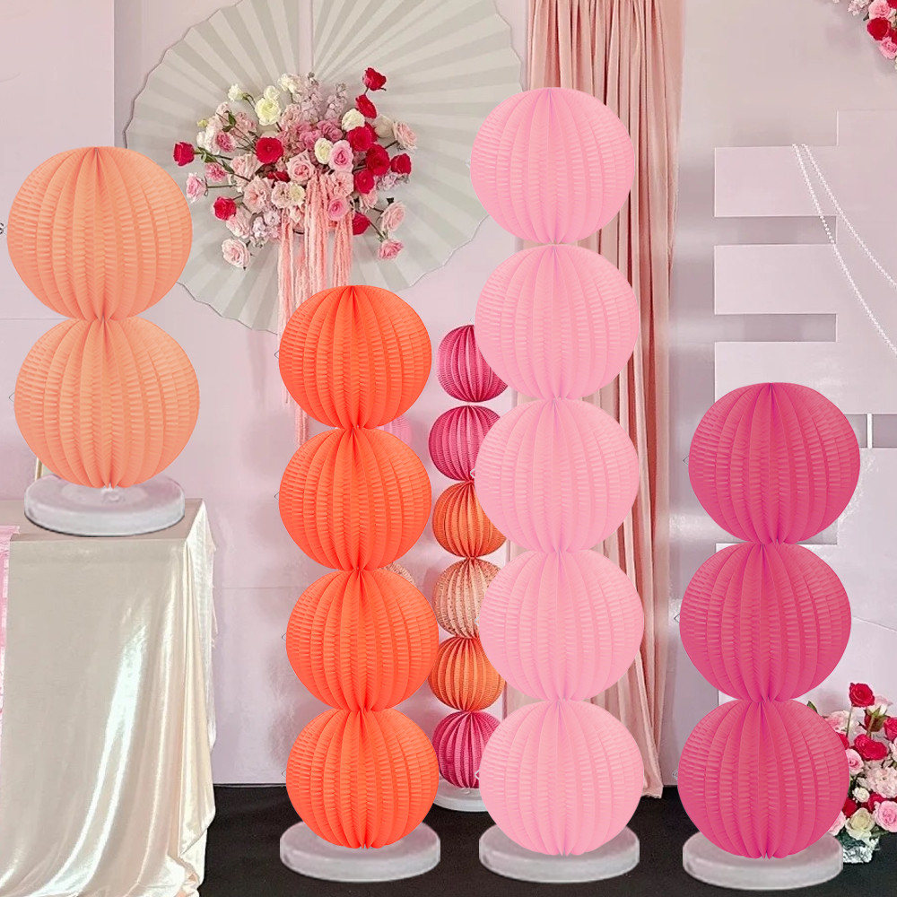 2 Pcs DIY Mid-Autumn Festival Decorative Colorful Paper Lantern ...