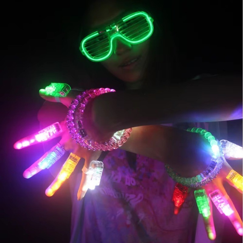 20-5pcs 6 Colors Finger Flashlights - LED Finger Lights - Plastic ...