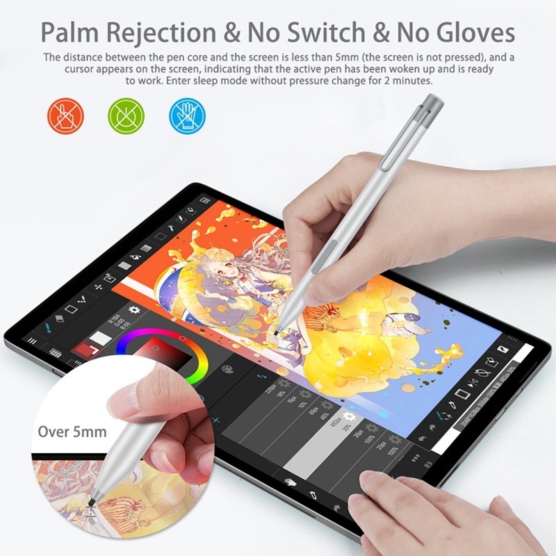 For Surface Stylus Go Pro7/6/5/4/3 Electronic Pen 4096 Levels Of ...
