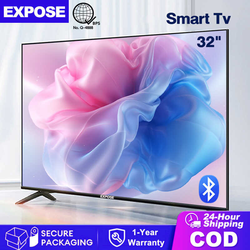 Smart TV Expose 32" Inch LED Digital Android 12 HD Flat Screen Teion ...