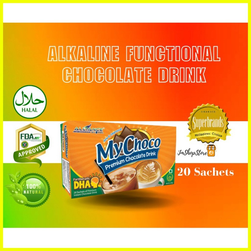 MY CHOCO (ALKALINE CHOCOLATE DRINK 20 SACHETS) | Shopee Philippines