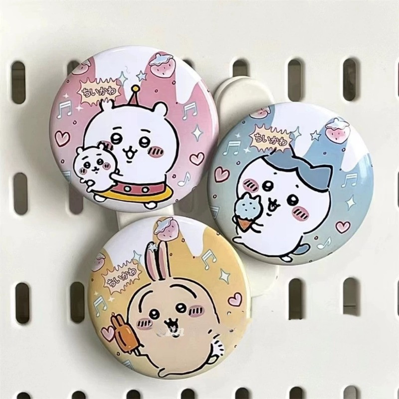3pcs Chiikawa Tin Badge and Chest Badge Hachiware Usagi Brooch Backpack ...