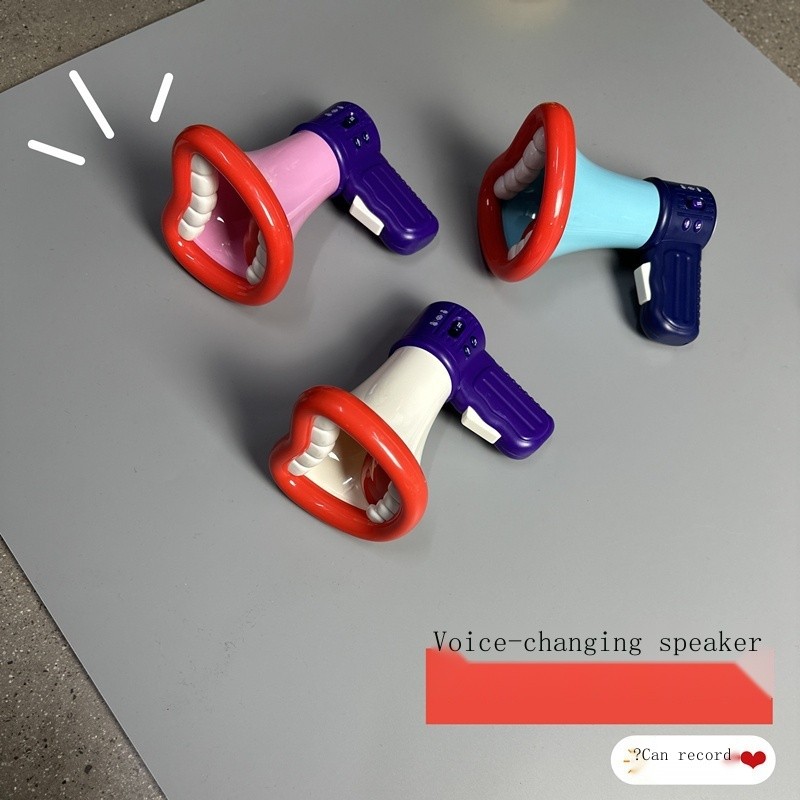Voice Changer Small Horn Handheld Amplifier Funny Recording Tricky ...