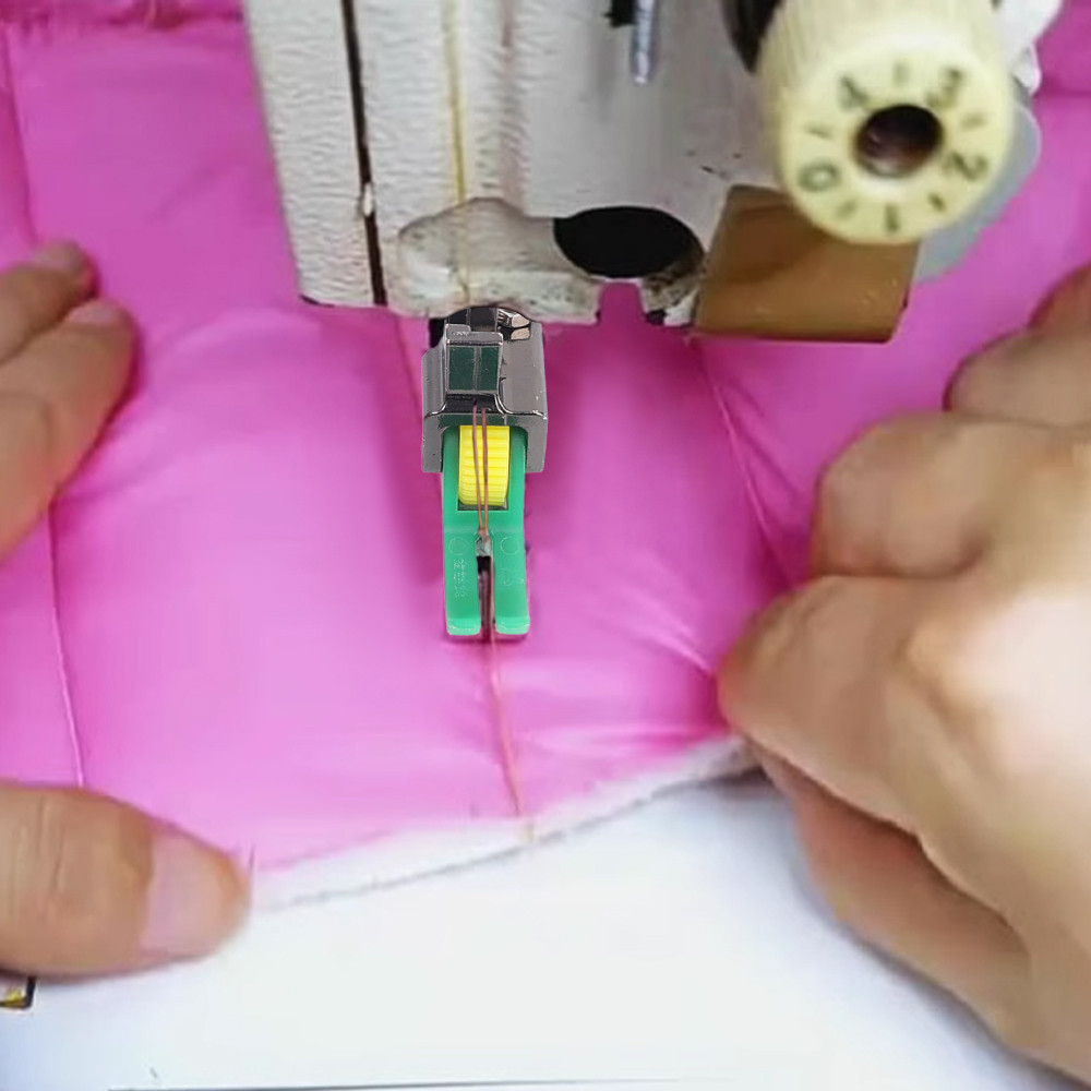 Universal Sewing Machine Leather Roller Wheel Presser Foot - Flat Car ...