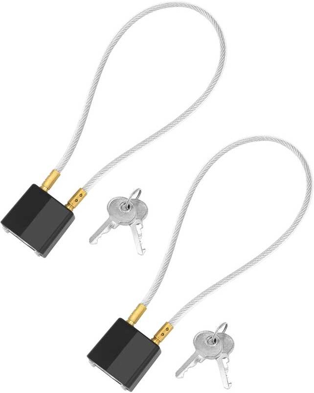 helmet QWORK motorcycle lock, 2-piece key control similar to key lock ...