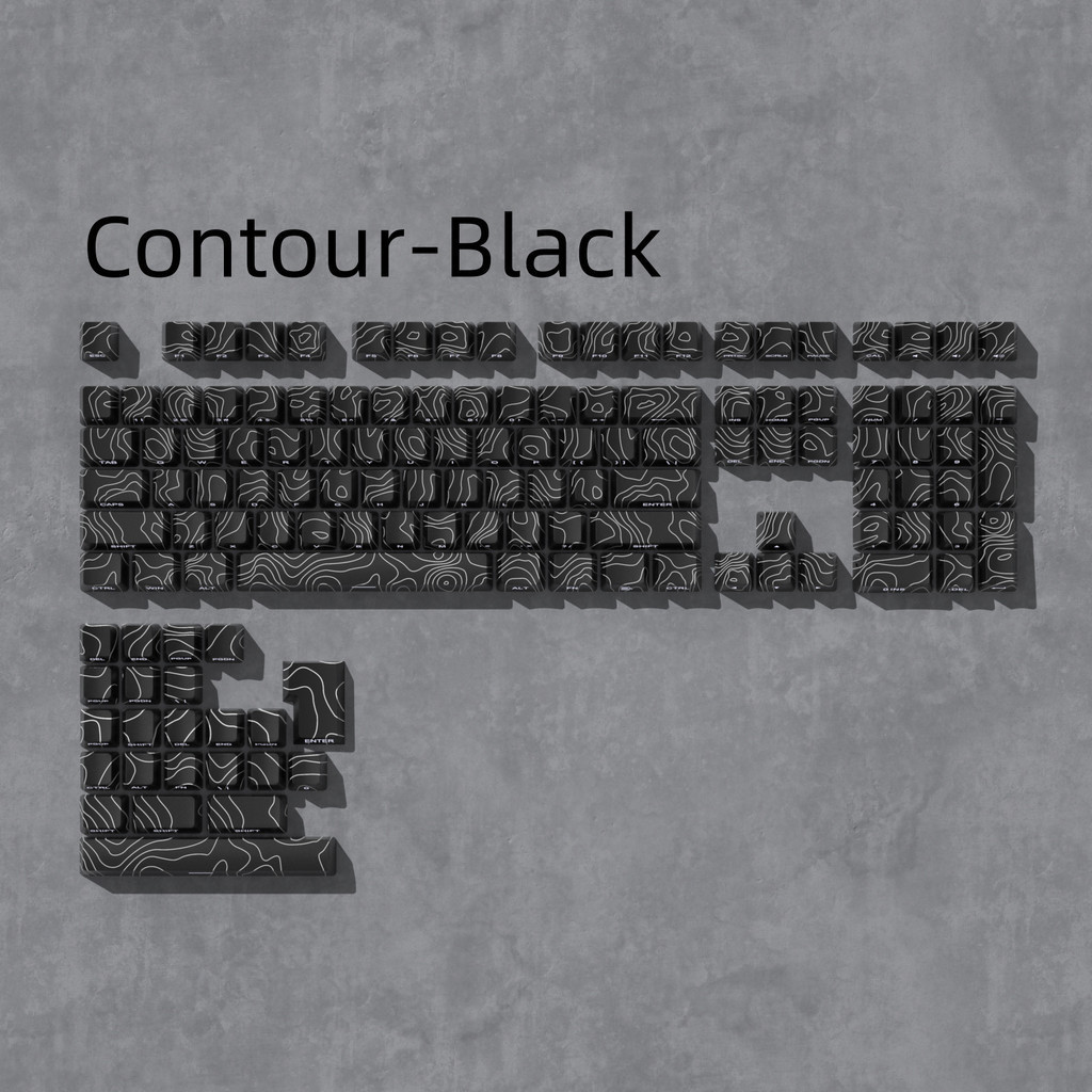 PBT Keycap Contour Terrain Cherry profile dye-Sublimation Side ...