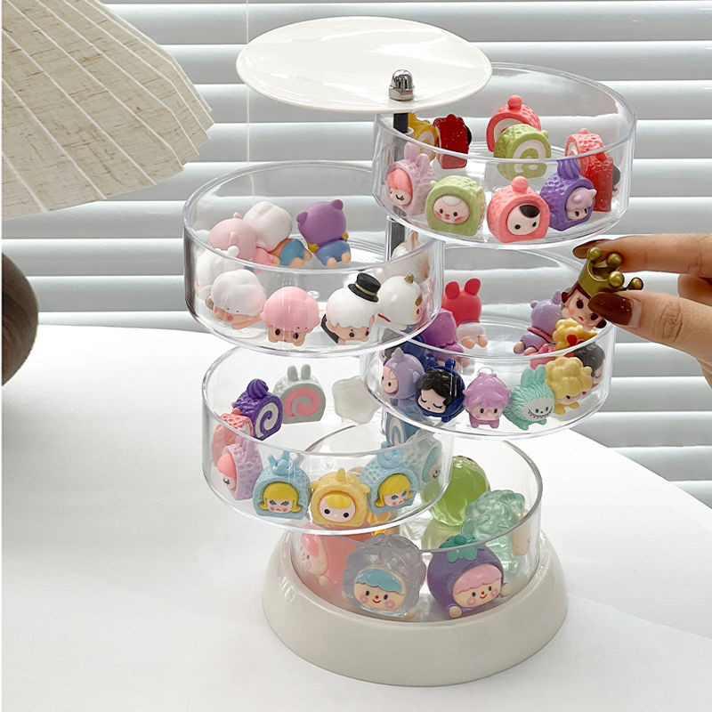Handmade display box//// Rotating Cute Storage Box, Multi-layer Small ...