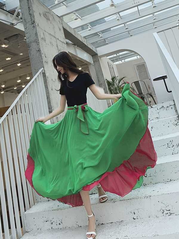 Mainit na mga hit 540 summer chiffon two tone inside and outside, big ...