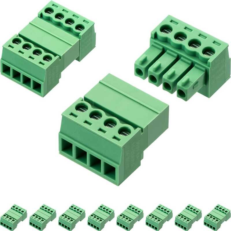 Pitch JANDECCN 3.81mm DIY PCB Mount Screw Terminal Block Connector with ...