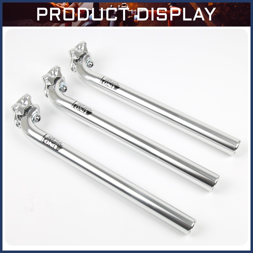 ∼ ∥ UNO Seatpost Silver Color Bike Seatpost 25.4/27.2/30.9/31.6x350 ...