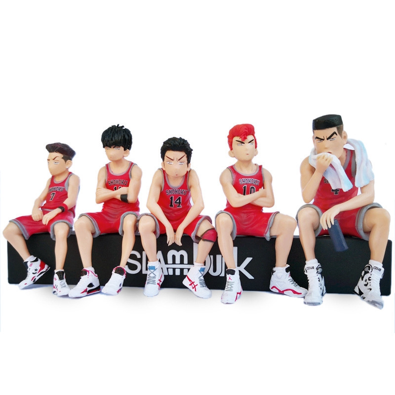 5PCS/Set SLAM DUNK SHOHOKU Basketball Team Hanamichi Sakuragi Action ...