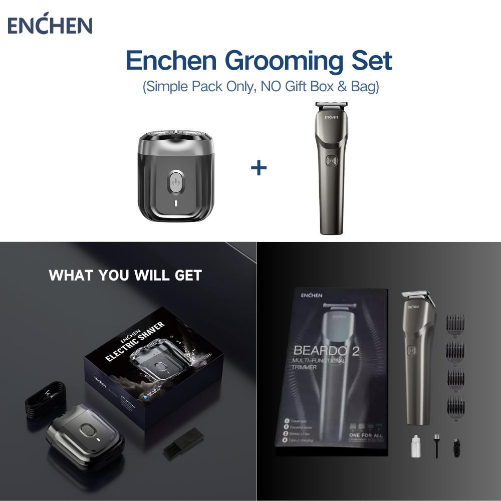 [New Year Gift Idea] ENCHEN Grooming Kit Bundle Set Serise Of Mini 6 ...