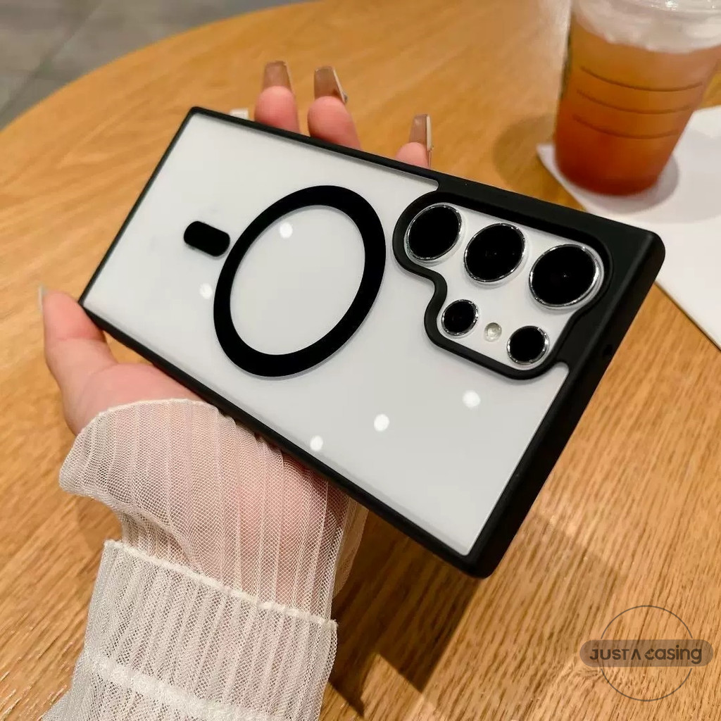Ultra Clear Magnetic Circle Case For Samsung A56 A16 A06 A55 A54 A26 ...