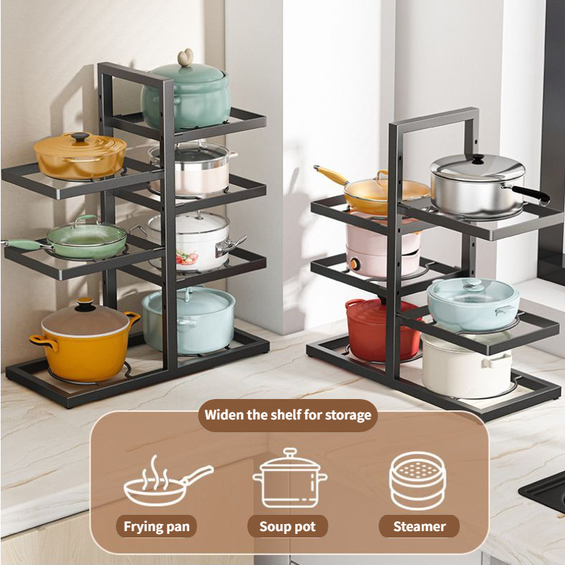 Pot Rack For Kitchen Cabinet Storage Patungan Ng Kaldero Kitchen ...