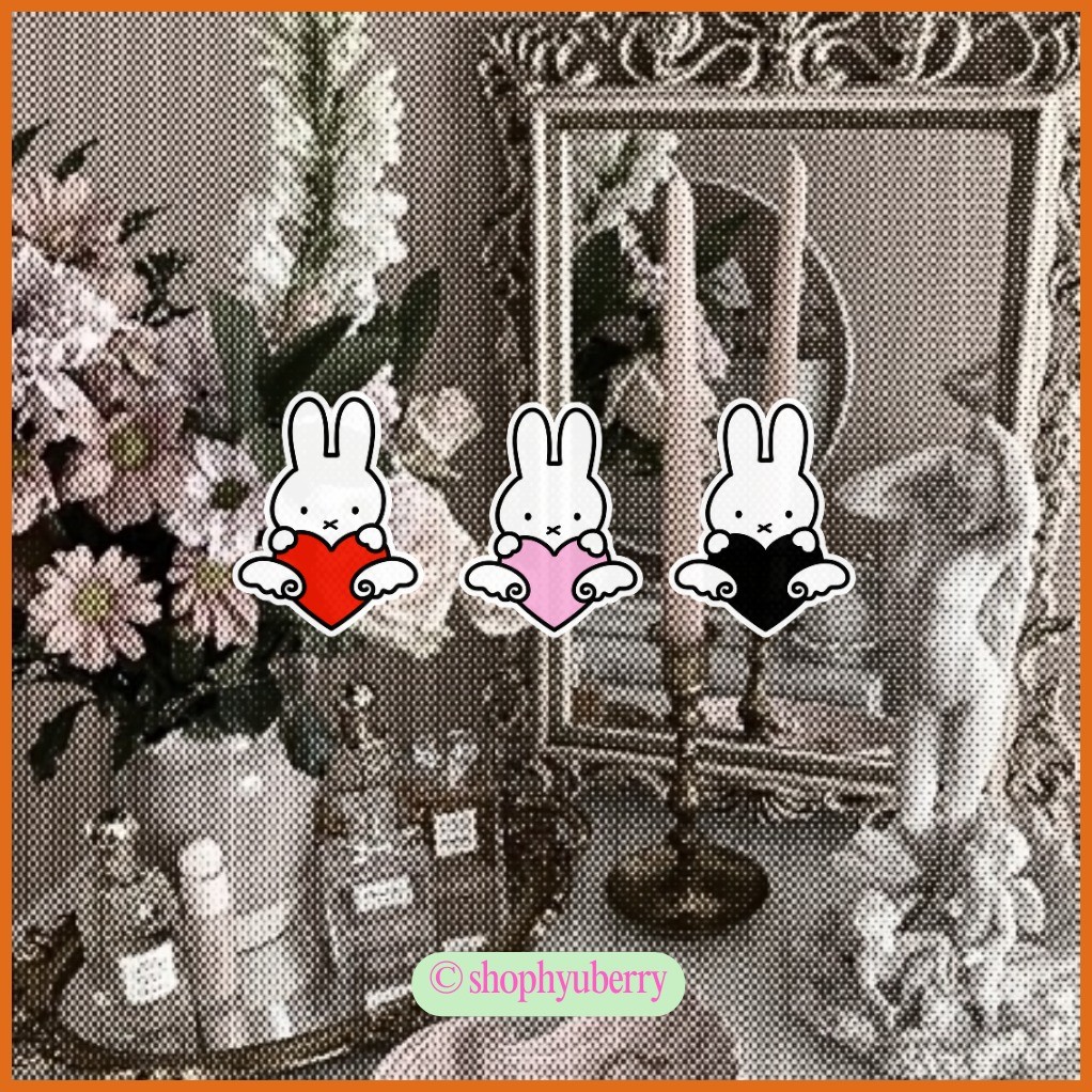 Valentine Special Miffy Sticker by shophyuberry | Red, Pink, Black ...