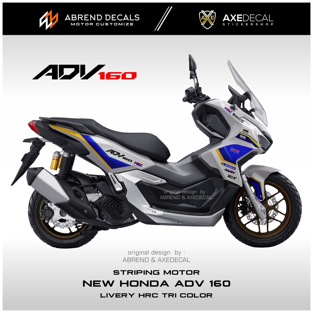 Striping Honda ADV 160 New Livery Hrc Racing / ADV Motorcycle Sticker ...