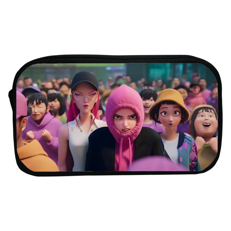 KPop Demon Hunters‌ Pen Bag Pencil Case Cartoon Stationery Bag Huntrix ...