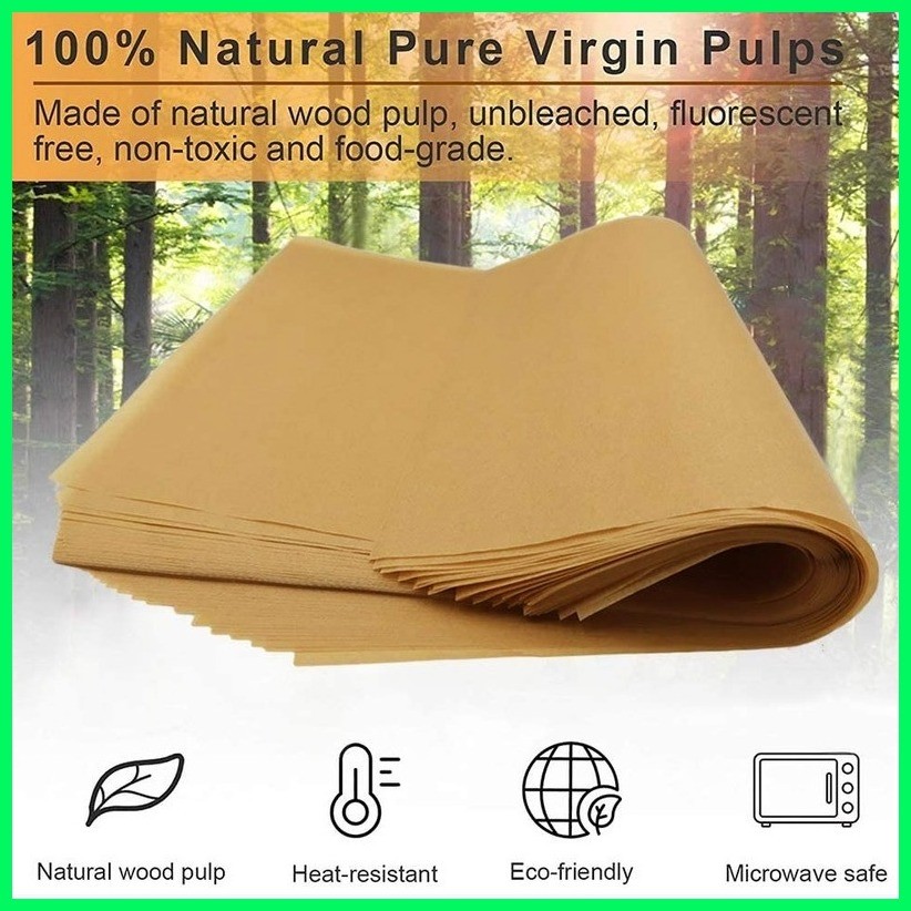 100Pcs Greaseproof Paper Silicone Parchment Paper For Baking Paper Non ...