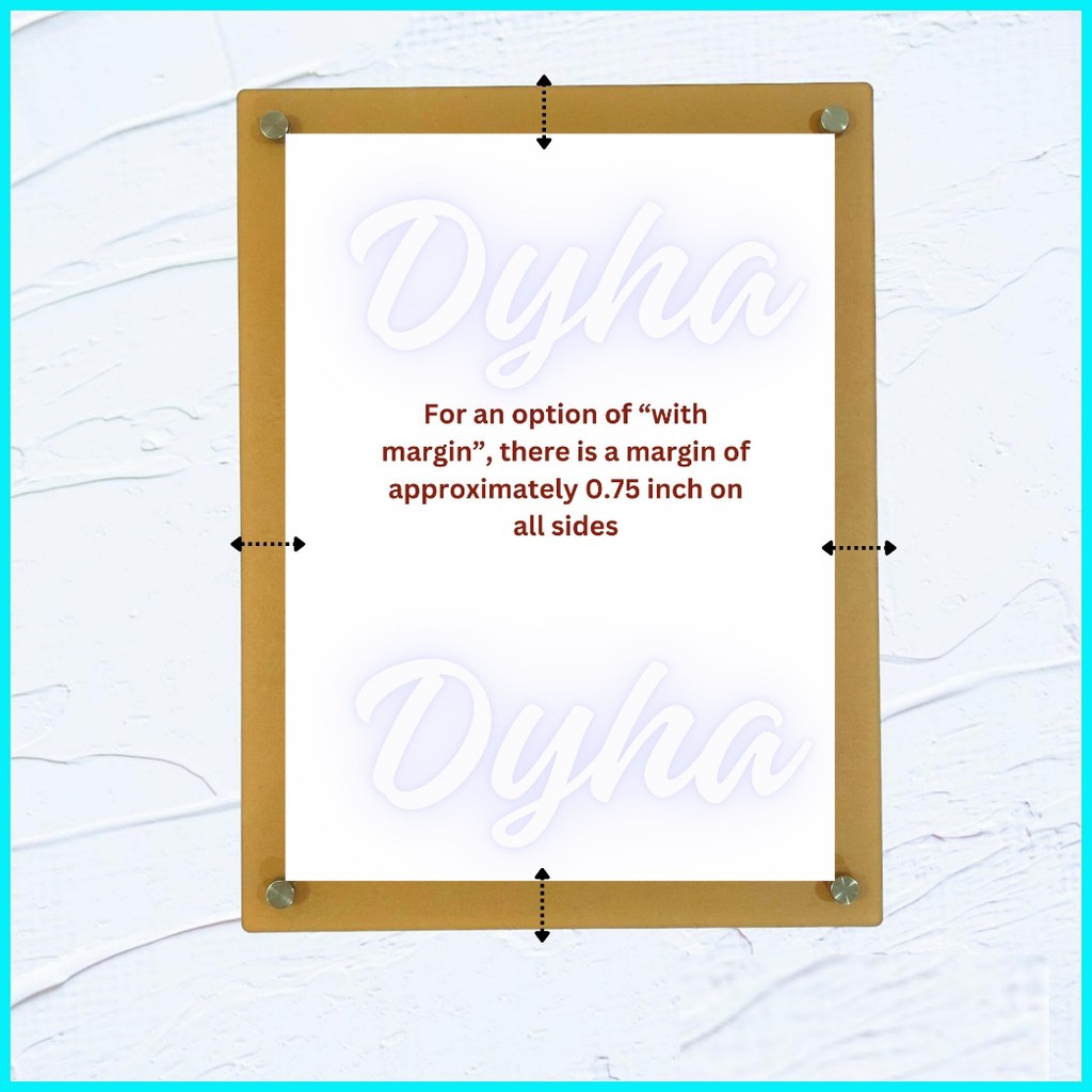 Clear Acrylic Wall Mount Floating Sign Holder [A4 Short Long Legal ...