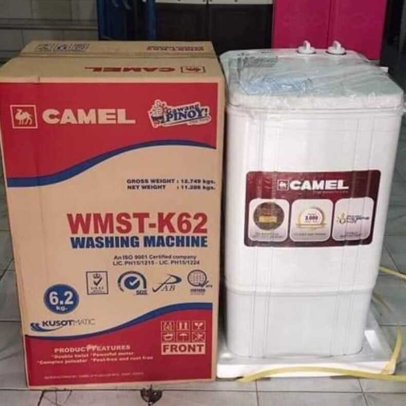 Camel Washing Hine Wmst-K62 Single Tub♟ B0a | Shopee Philippines