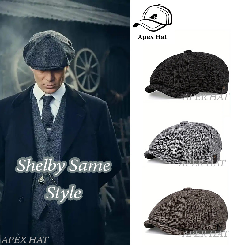 Vintage Casual Newsboy Hat Retro Beret Hat Wild Hats Octagonal Cap ...