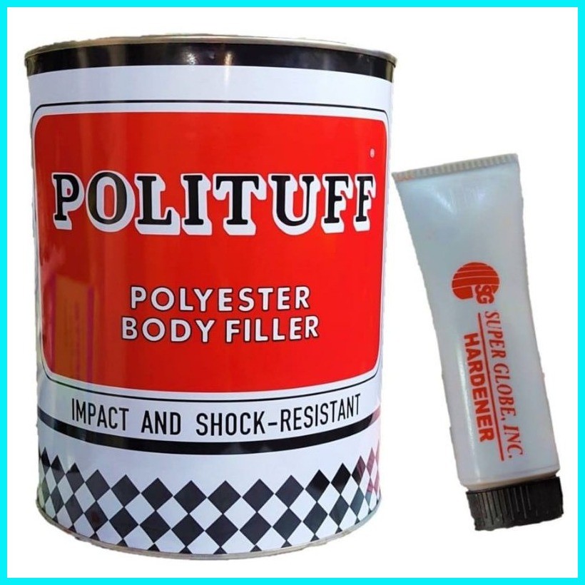 original polituff Polyester Body Filler litro with hardener | Shopee ...