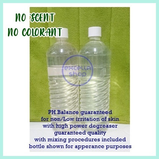 UNSCENTED DIY Dishwashing Liquid KIT 15-16 Liters yields (NOcolorant ...