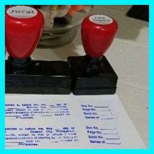 Notary Stamp Doc No./ Series Pre-Inked Stamp | Shopee Philippines
