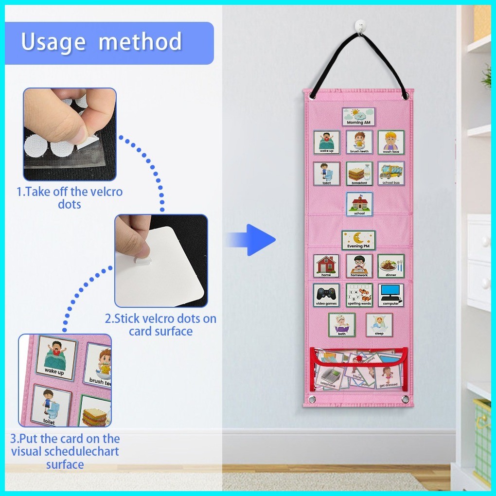 5 types 70Pcs Visual Schedule Cards Kids Visual Schedule Calendar ...