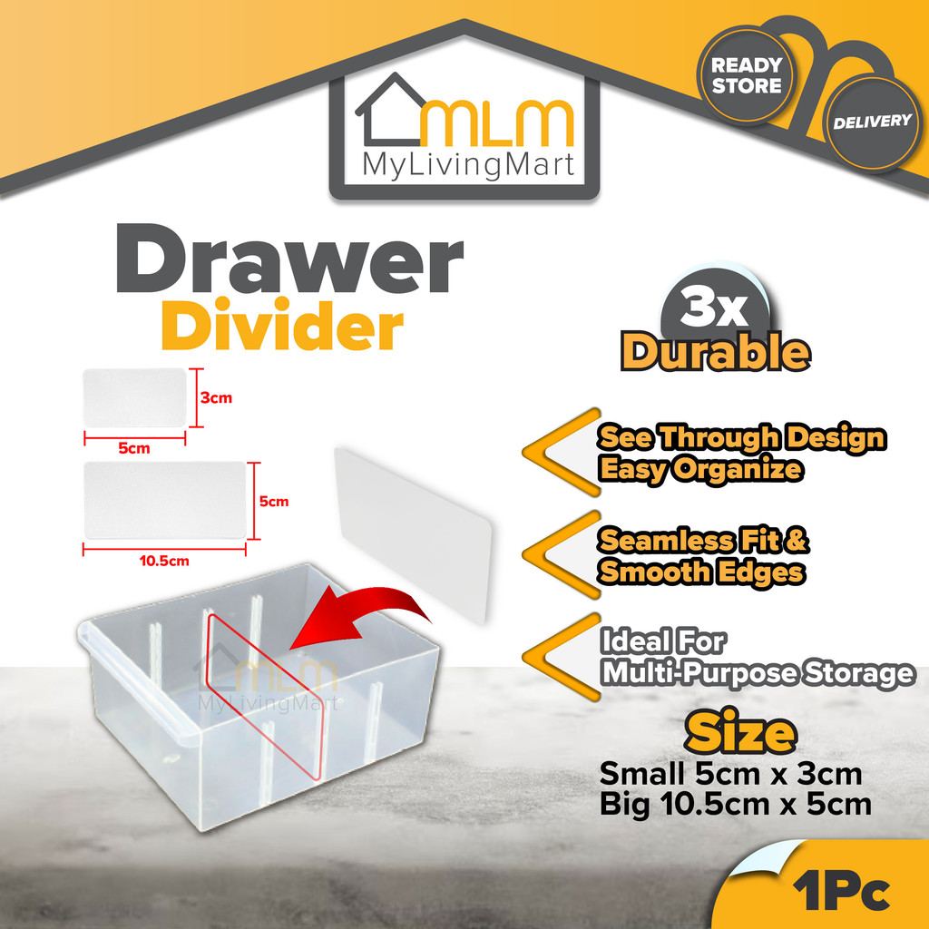 Divider Pieces Partition Multi-Uses Cabinet Spare Part Drawer Storage ...