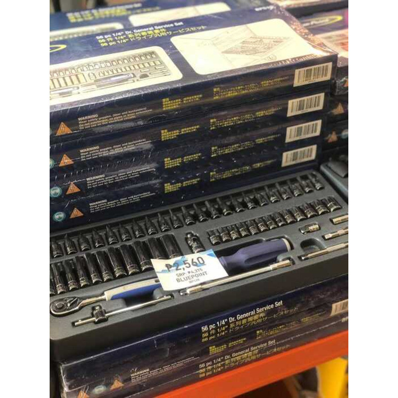 19A Bluepoint 1/4" Square Drive Socket Set Bps10 | Shopee Philippines