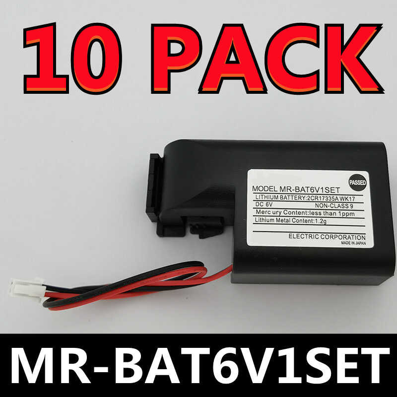 10 PACK Original NEW Mr-Bat6v1set For Servo Mr-J4 6V PLC Lithium ...