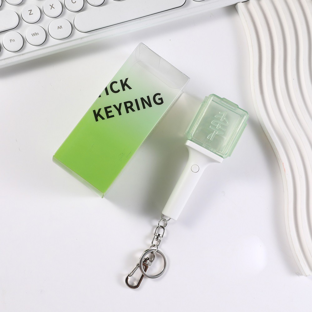 Kpop Idol NCT Mini Lightstick Keyring Support Glow Stick Key Chains ...