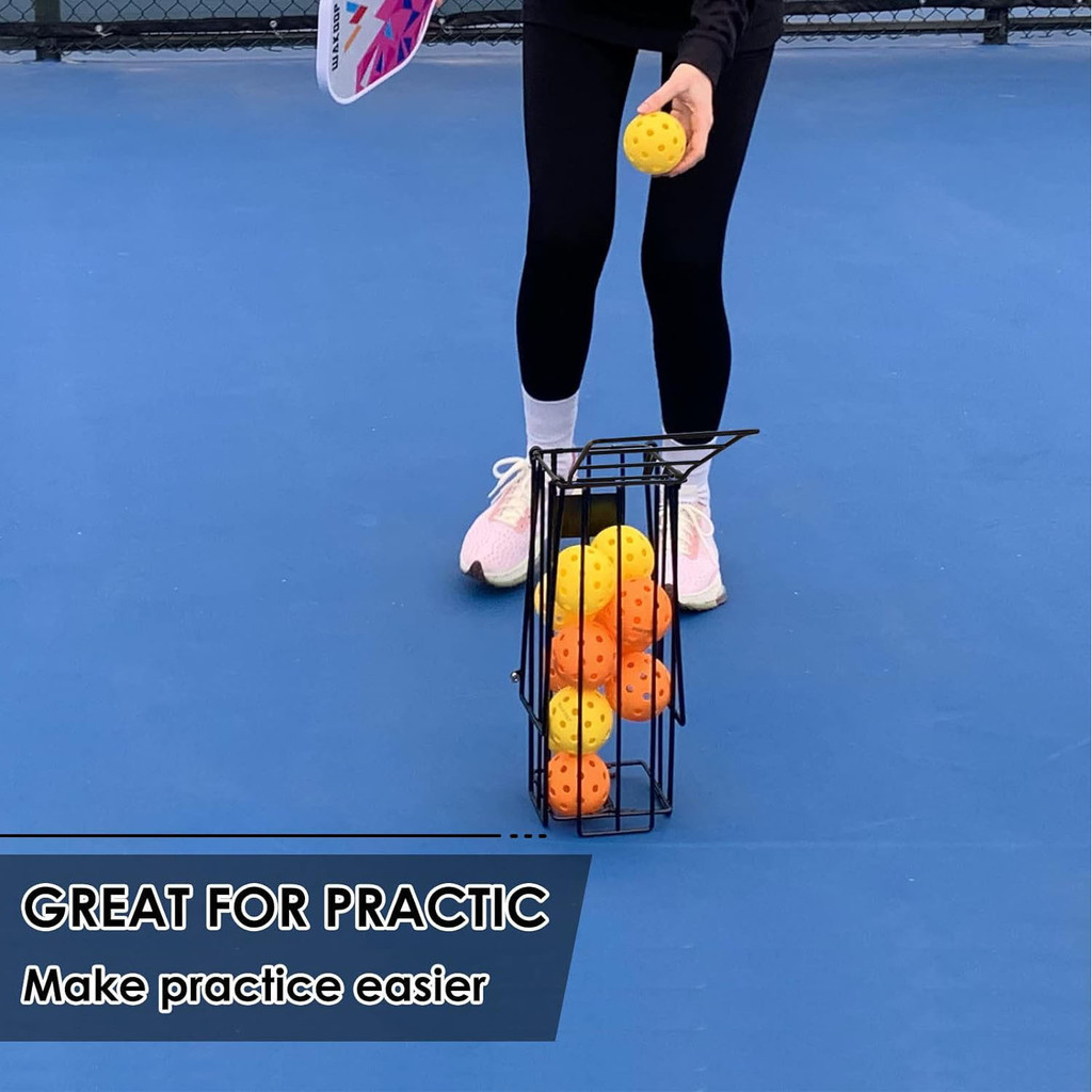 Pickleball Iron Frame Ball Picker Storage Rack Portable Downward ...