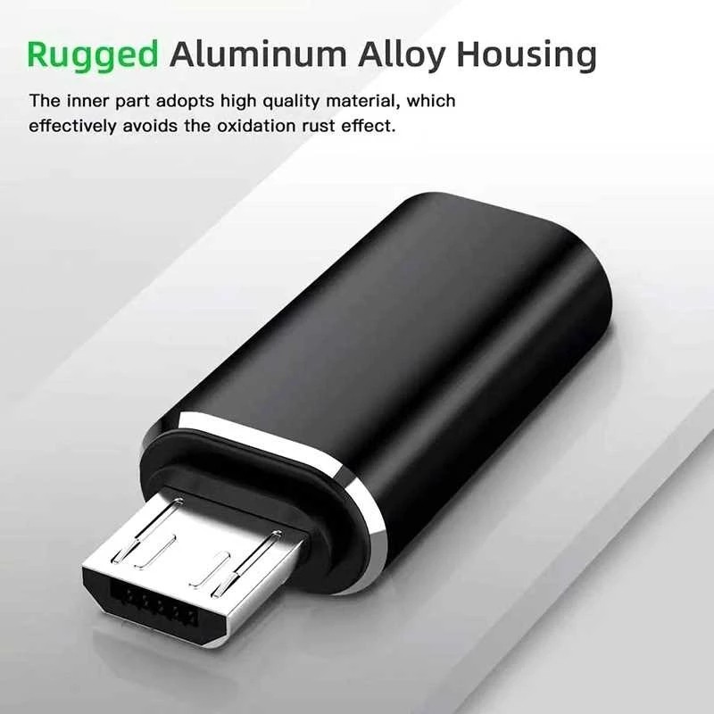 Type C Female To Micro USB Male Adapter Connector USB TypeC Micro USB ...