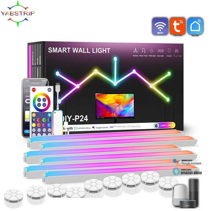 WIFI Tuya Smart Wall Lamp 5V USB Bar DIY Atmosphere LED Night Light ...