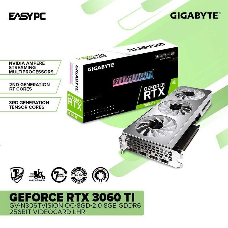 Gigabyte Easypc [Unk] Geforce RTX 3060Ti VISION OC 8G Rev2.0 Gv ...