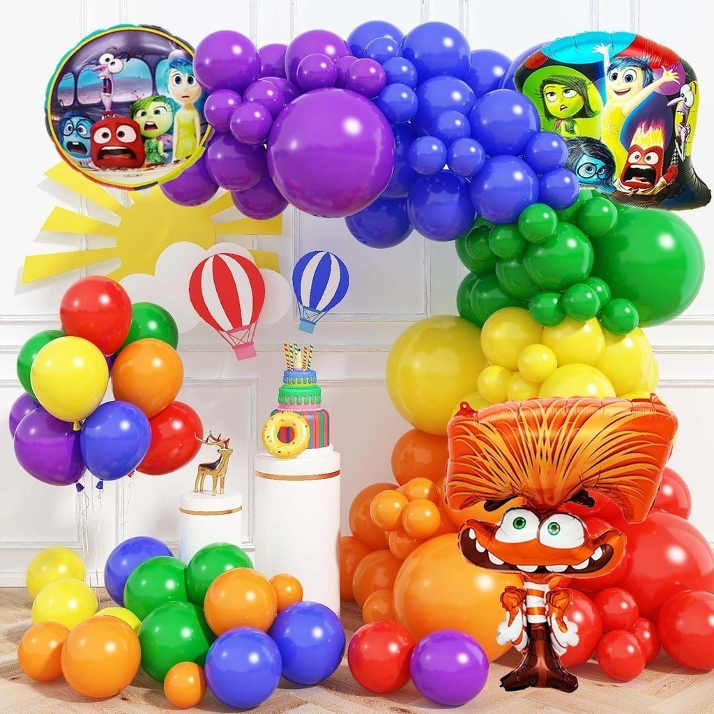 Inside Out Balloons Garland Arch Kit Birthday Party Decor Kids Birthday ...