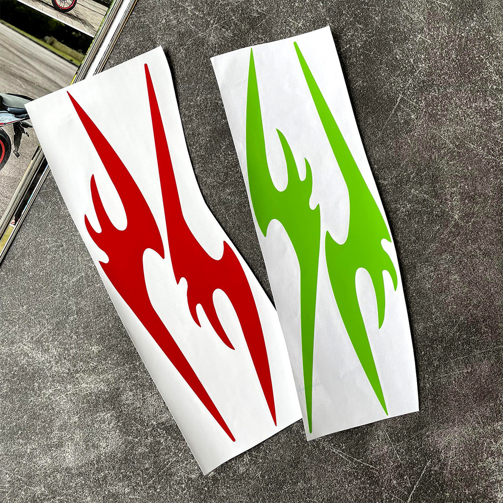 Motorcycle Fairing Head Sticker Reflective Front Bumper Waterproof ...