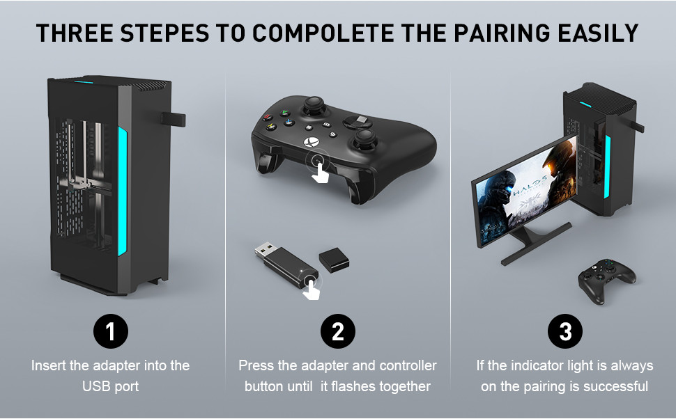 Xbox One USB Receiver Wireless Adapter 1st or 2nd Generation for Xbox ...