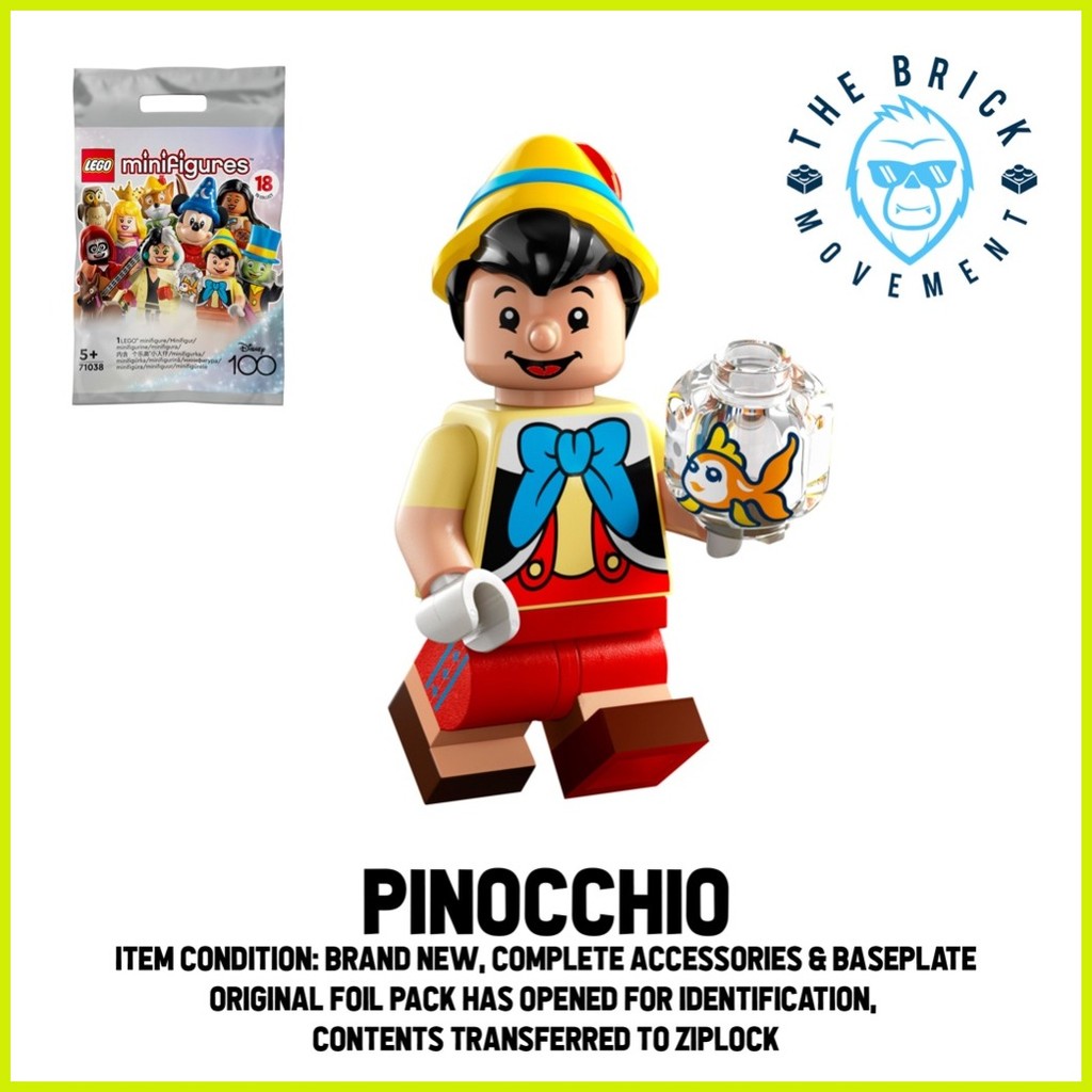 ๑ LEGO® Collectible Minifigure Series DISNEY 100: Single Character ...