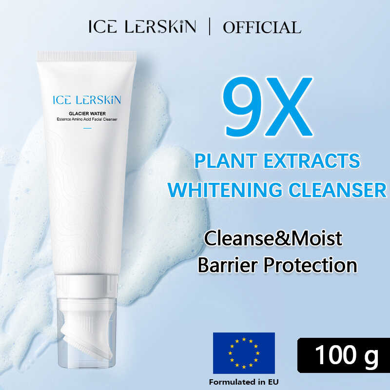 In vogue [COD] ICE LERSKIN 9X Whitening Amino Acid Facia Cleaner 100g ...