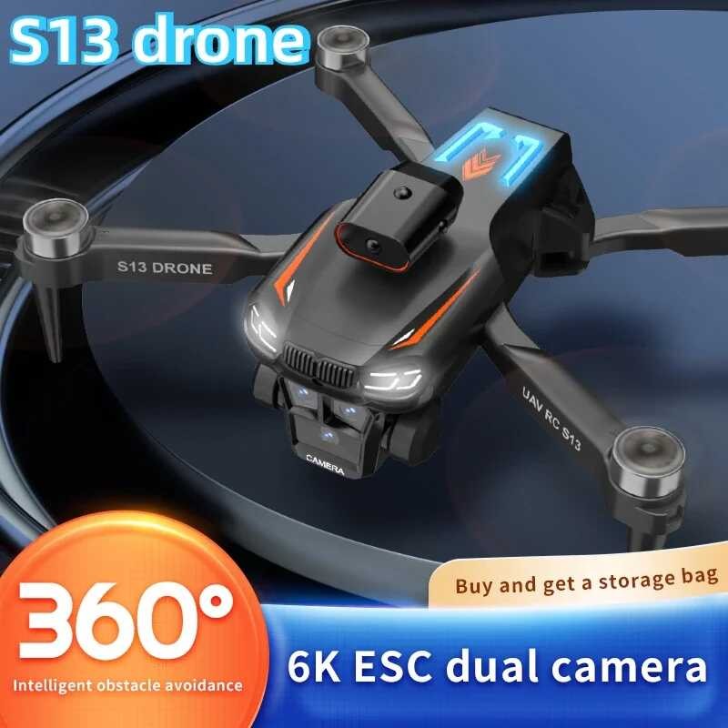 NEW S13 Drone 6K Profesional HD Camera Brushless 4K Obstacle Avoidance ...