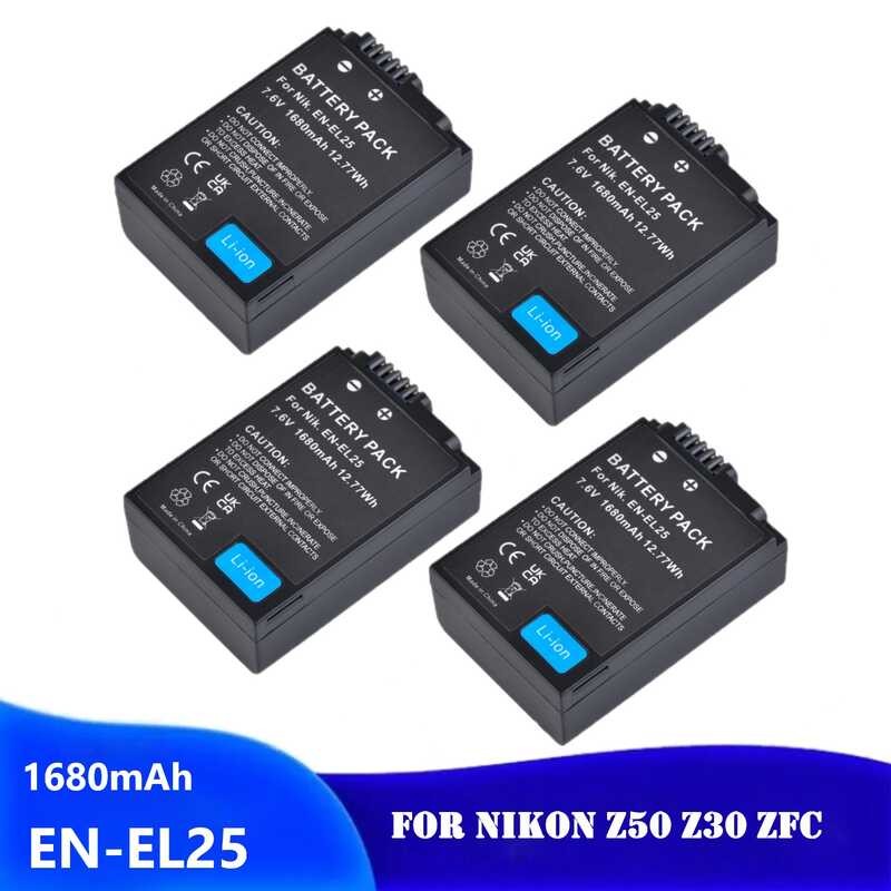 EN EL25 EN-EL25 Rechargeable Battery with LED Charger for Nikon Z30 Z50 ...