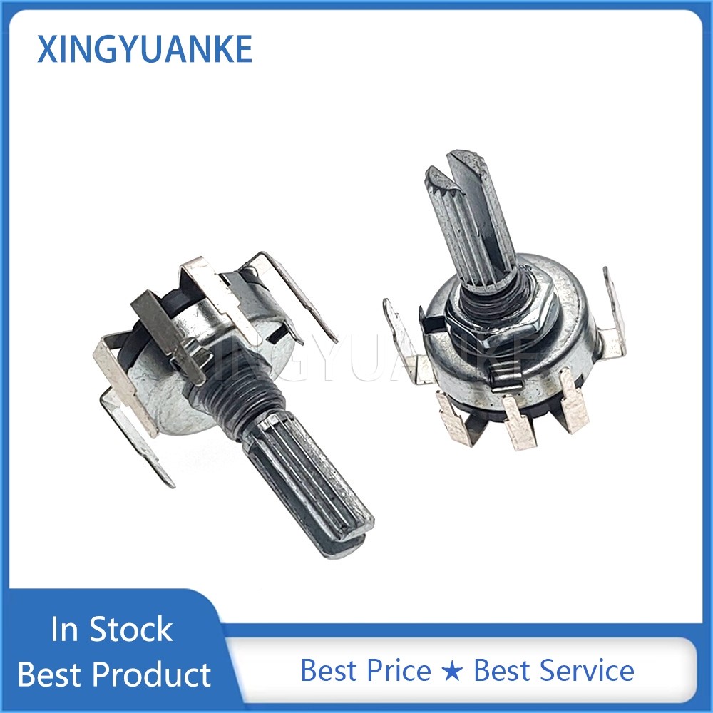 5Pcs/lot RV17 With Switch Potentiometer B10K B50K Handle Length 15MM ...