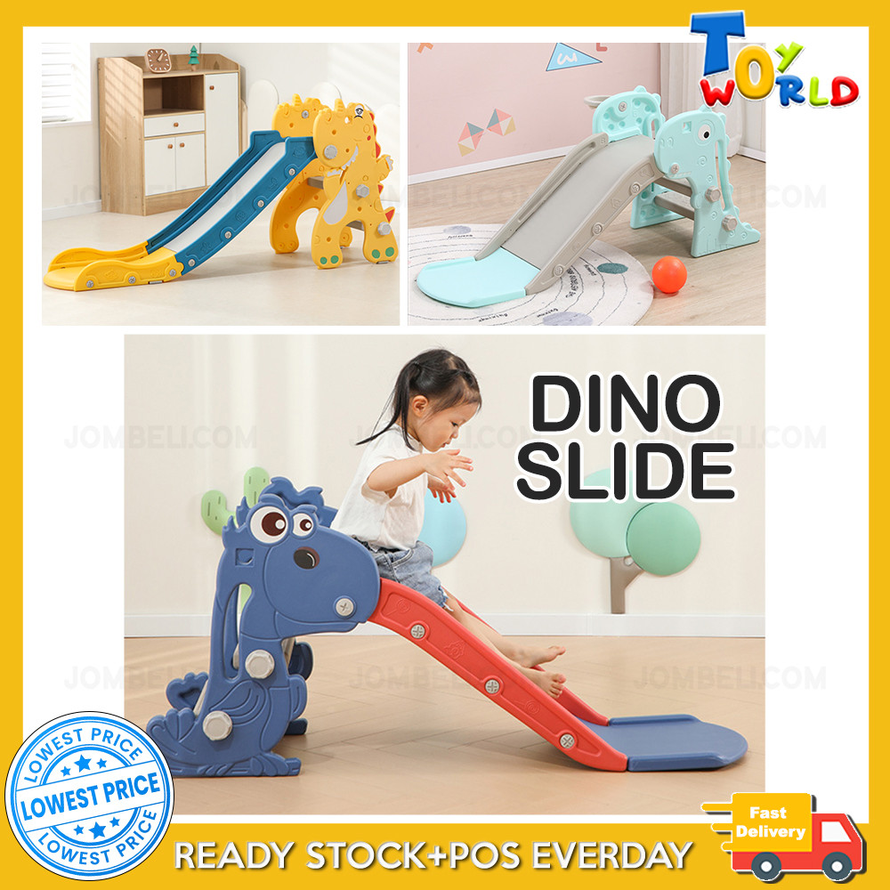 Dinosaur Slide With Basketball Frame Kids Playground Cute Cartoon ...