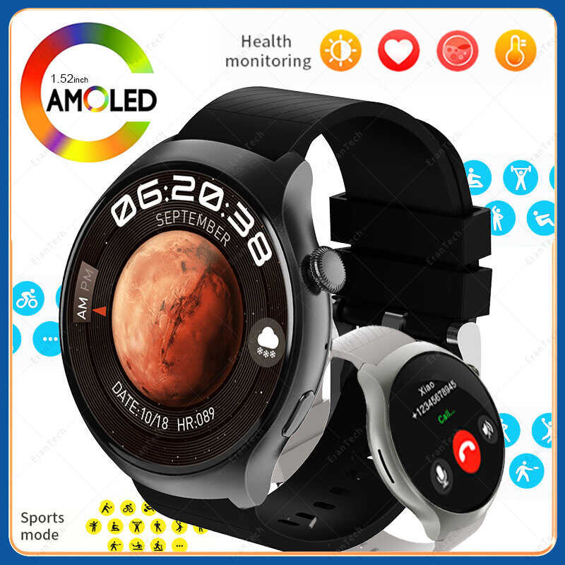 NEW 2024 Smartwatch Space Theme Dial 3 Watchband 1.52" AMOLED Screen ...