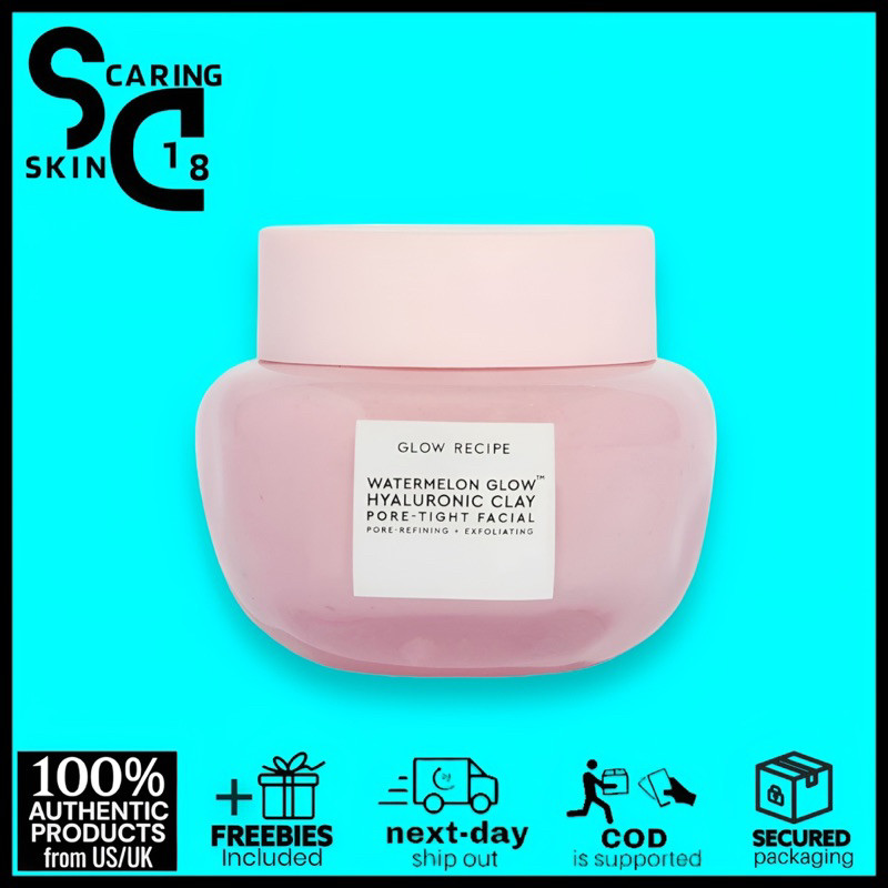 Glow Recipe Watermelon Glow Hyaluronic Clay Pore-Tight Facial 60ml by ...