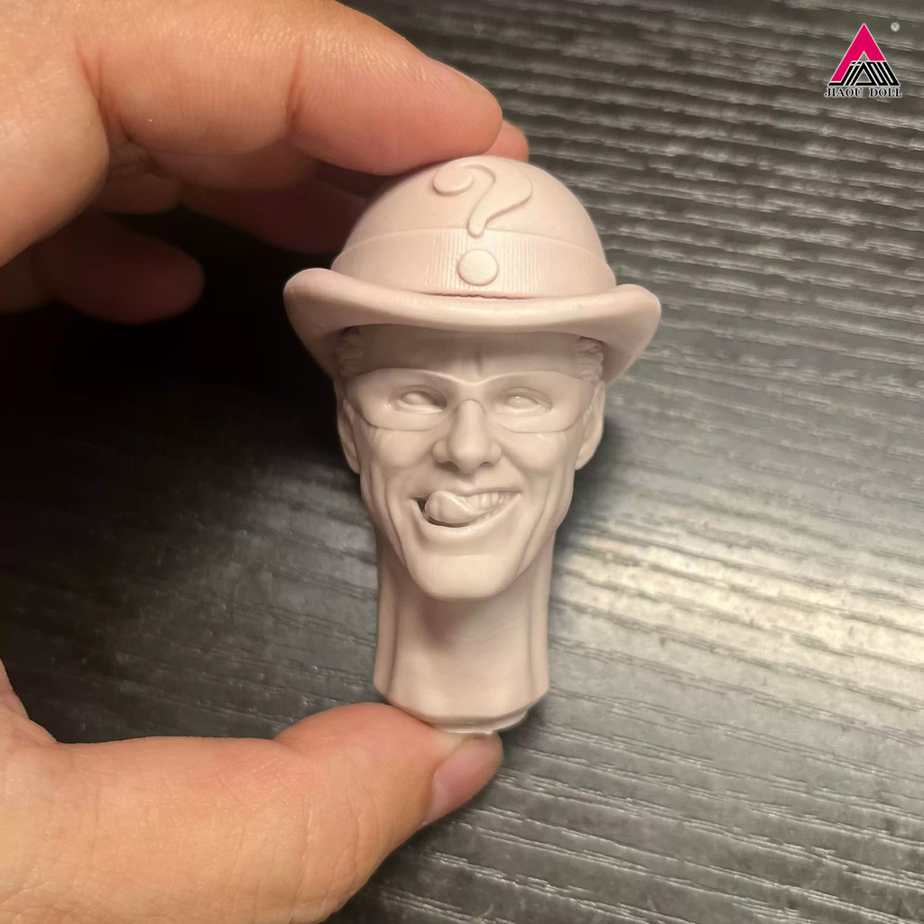 In Stock Unpainted 1/6 Head Sculpt Crazy Man Carving Model Fit 12 ...