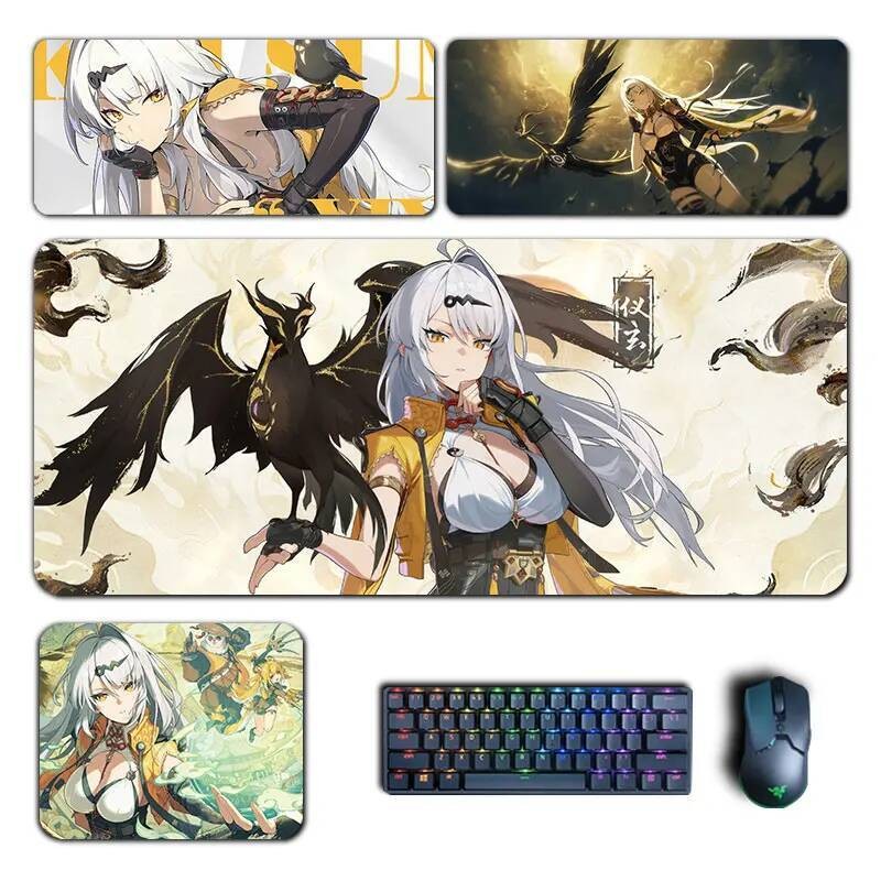 Zzz Yixuan Mouse Pad Anime Zenless Zone Zero Mousepad Computer Keyboard ...